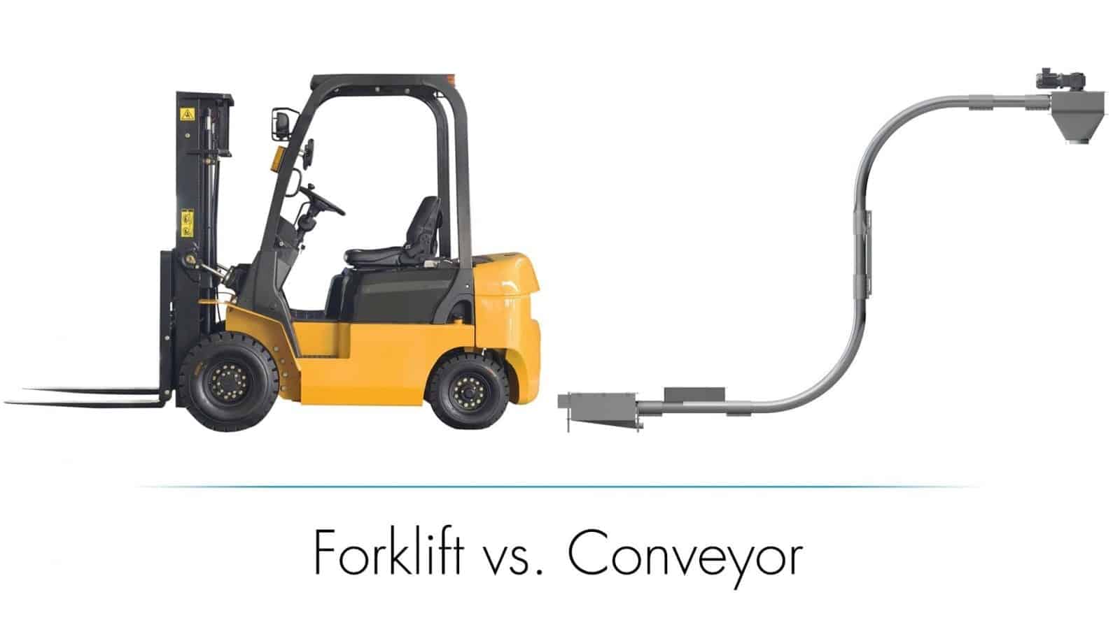 Forklifts vs Cable Conveying - Cablevey Conveyors